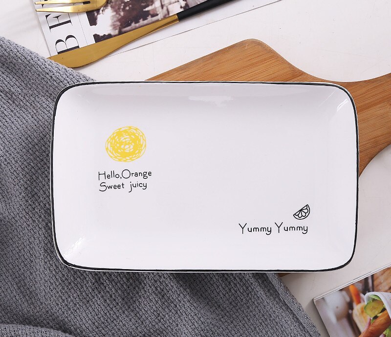 Rectangle Dinner Plate Sushi Plate Dishes And Plat... – Vicedeal