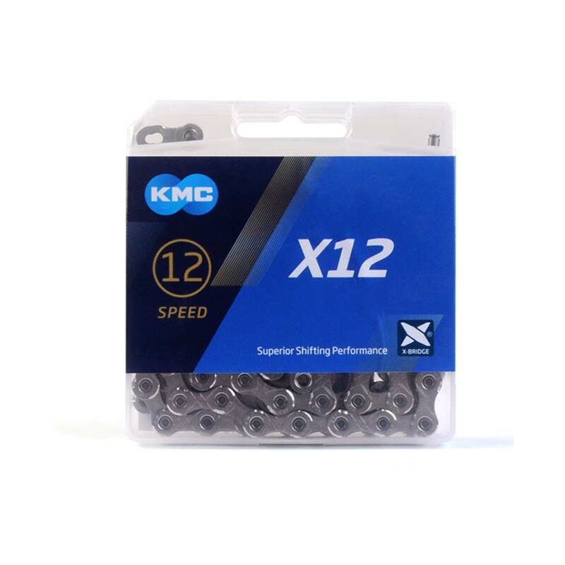 Kmc x12 bicycle chain 126l with original box and m... – Grandado