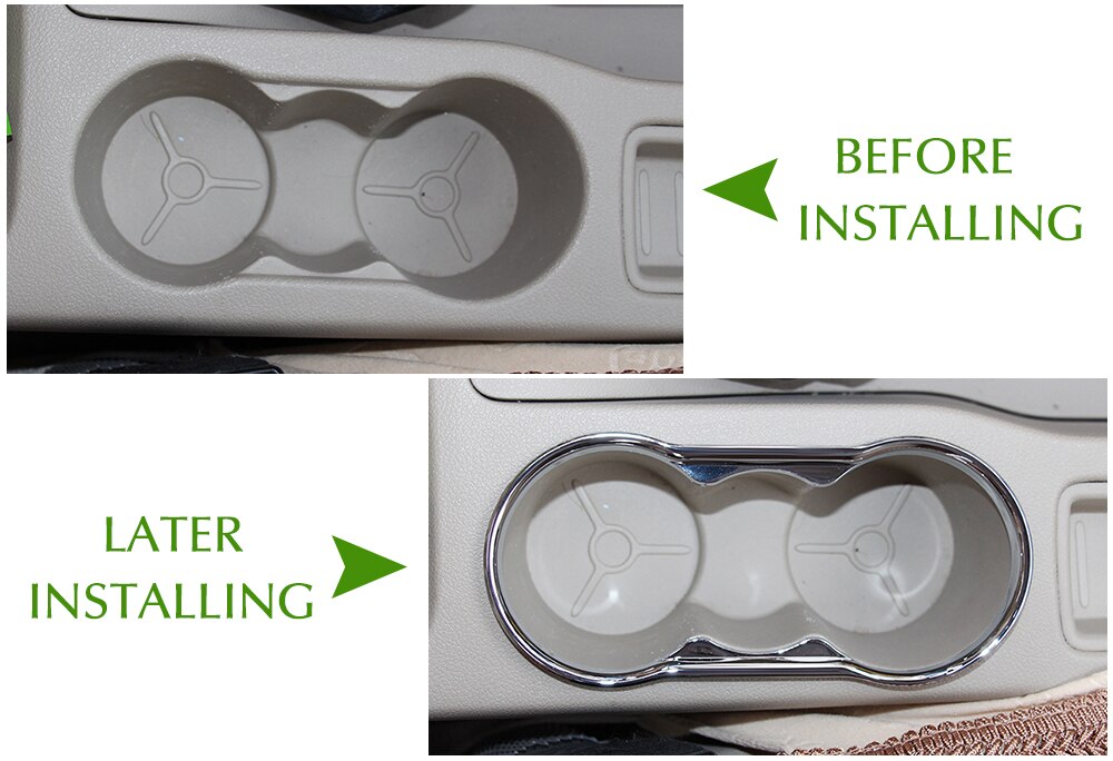 VCiiC Car special water cup decoration trim ABS Ch... – Grandado