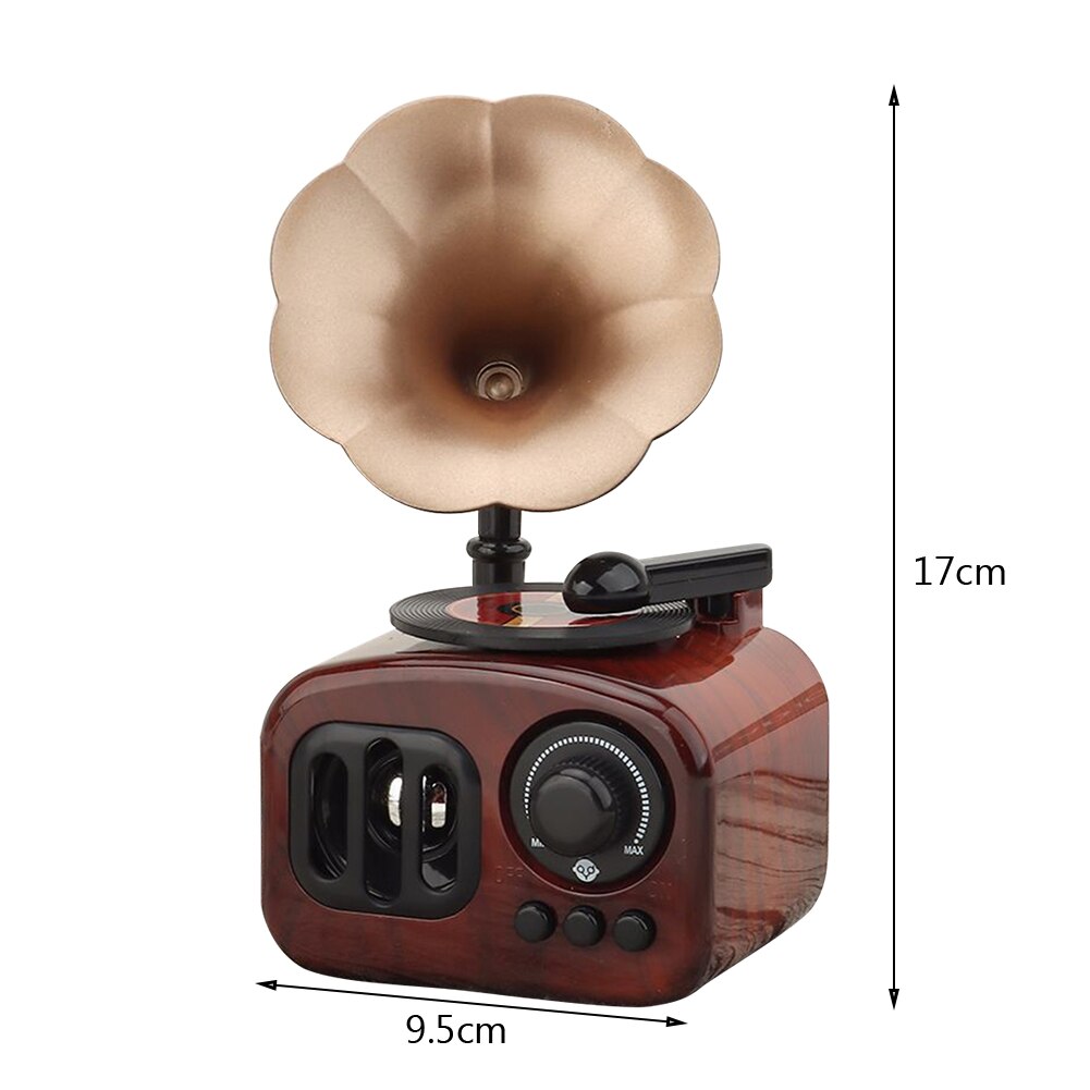 Retro Phonograph Shape Music Box Classical Art Dec... – Grandado