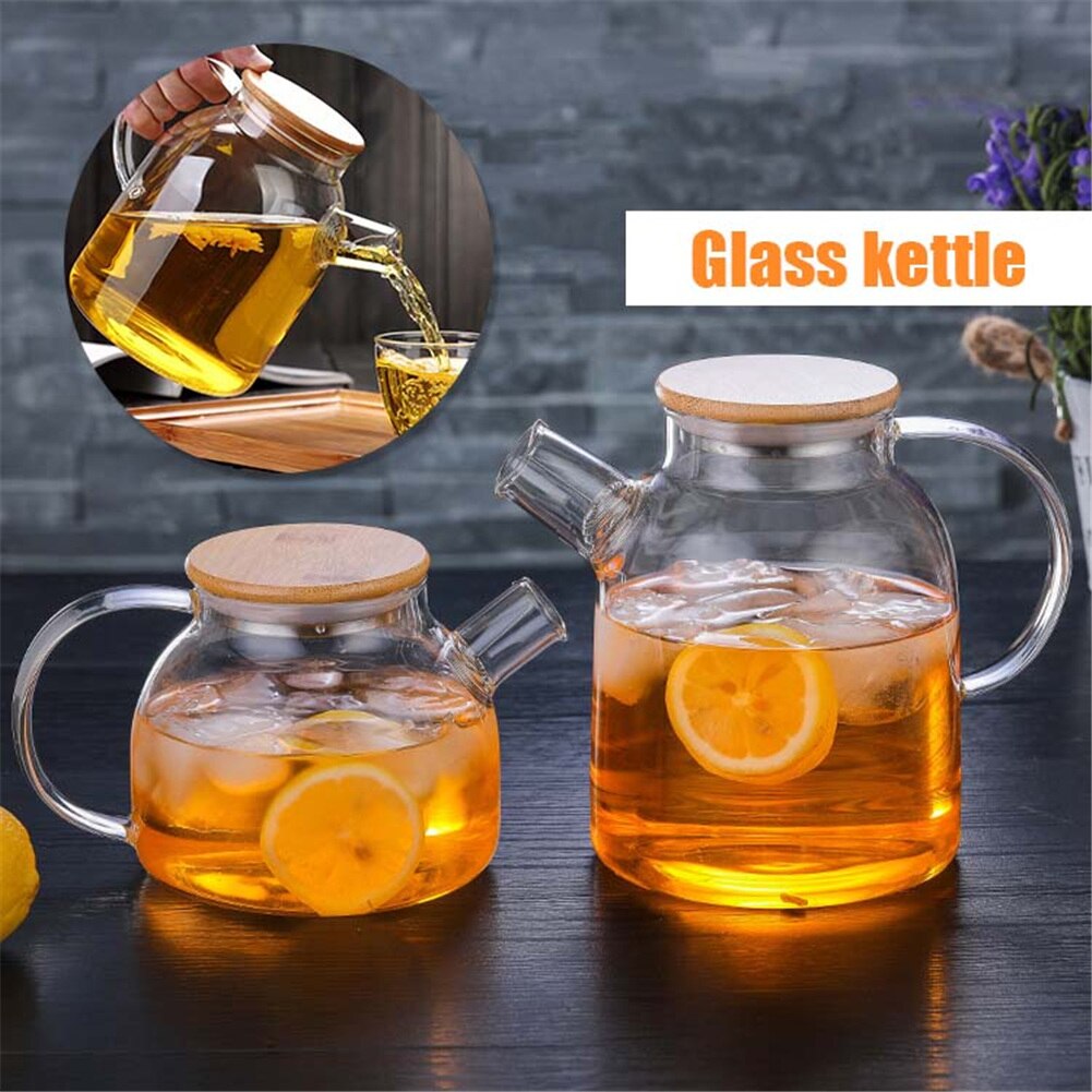 1.6l glass tekanne varmebestandig blomsterkanne va... – Grandado
