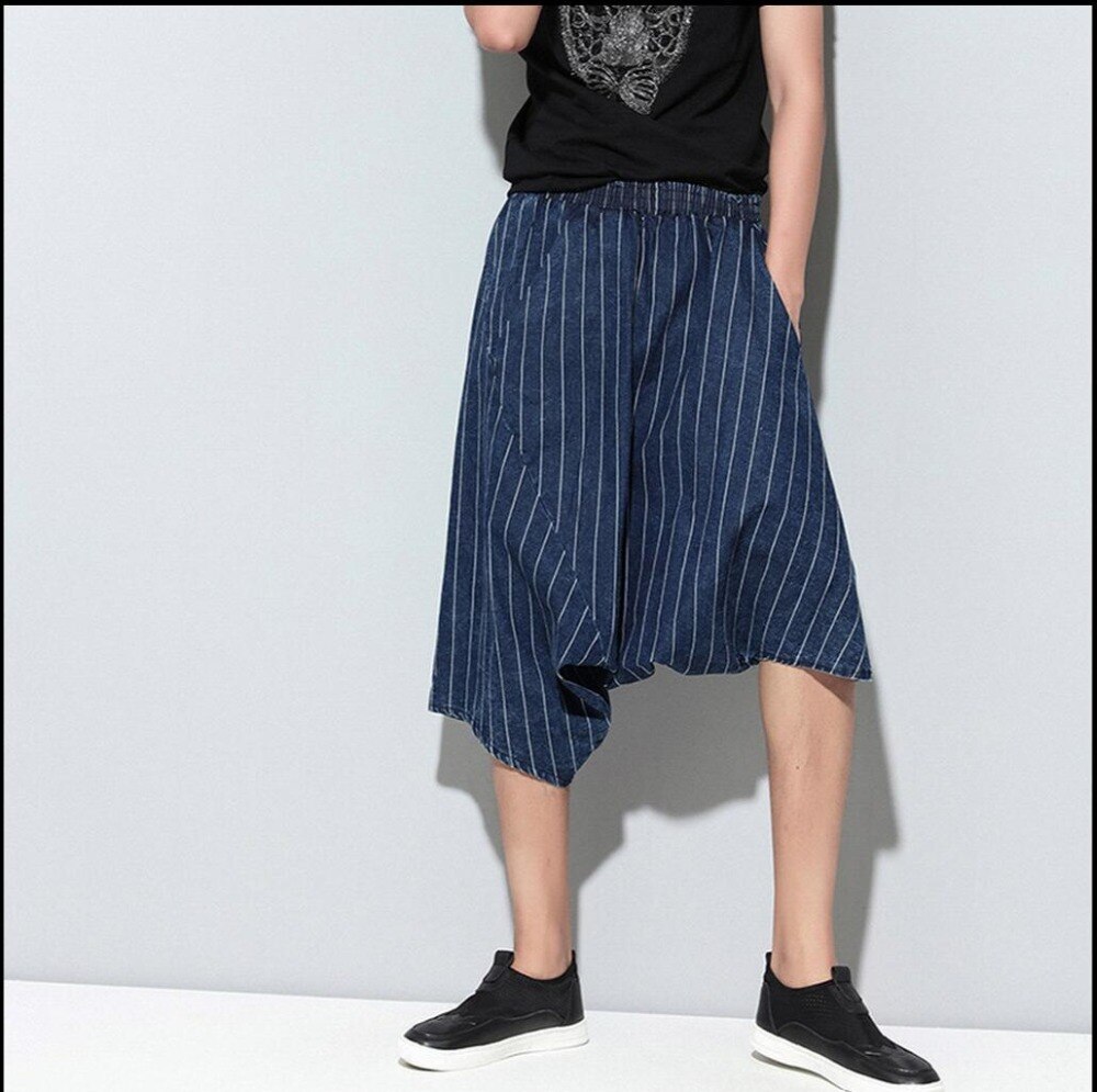 Korean Striped Culottes Cross-pants Casual Pants M... – Vicedeal