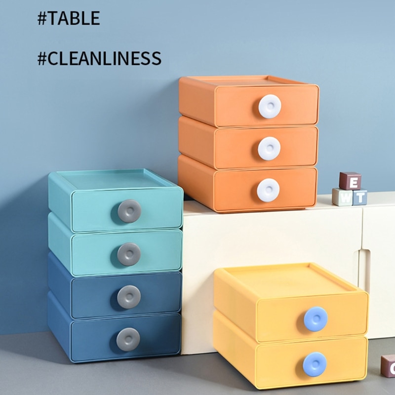 Japanese Style Drawer Storage Box Stackable Deskto... – Vicedeal