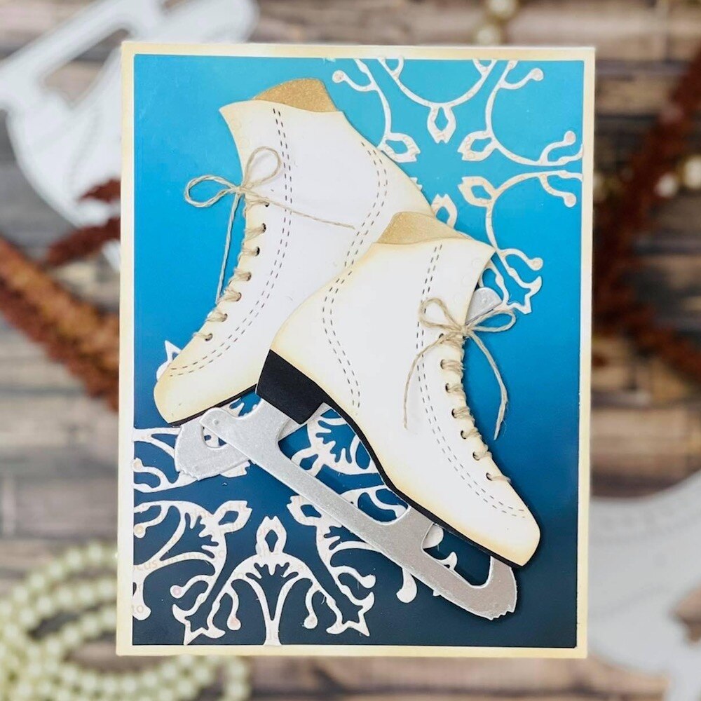 KSCRAFT Cute Ice Skate Metal Cutting Dies Stencils... – Grandado
