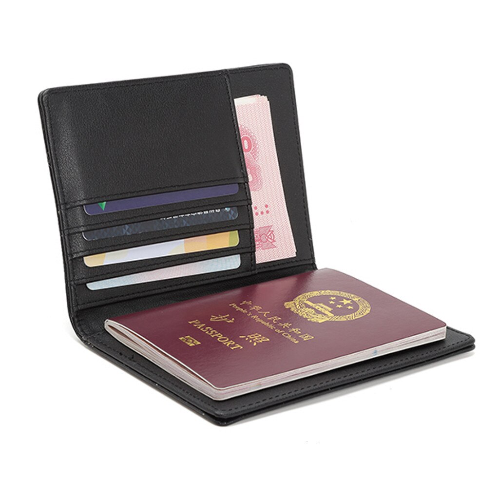 Neutral Multi-purpose Travel Passport Wallet Tri-f... – Grandado