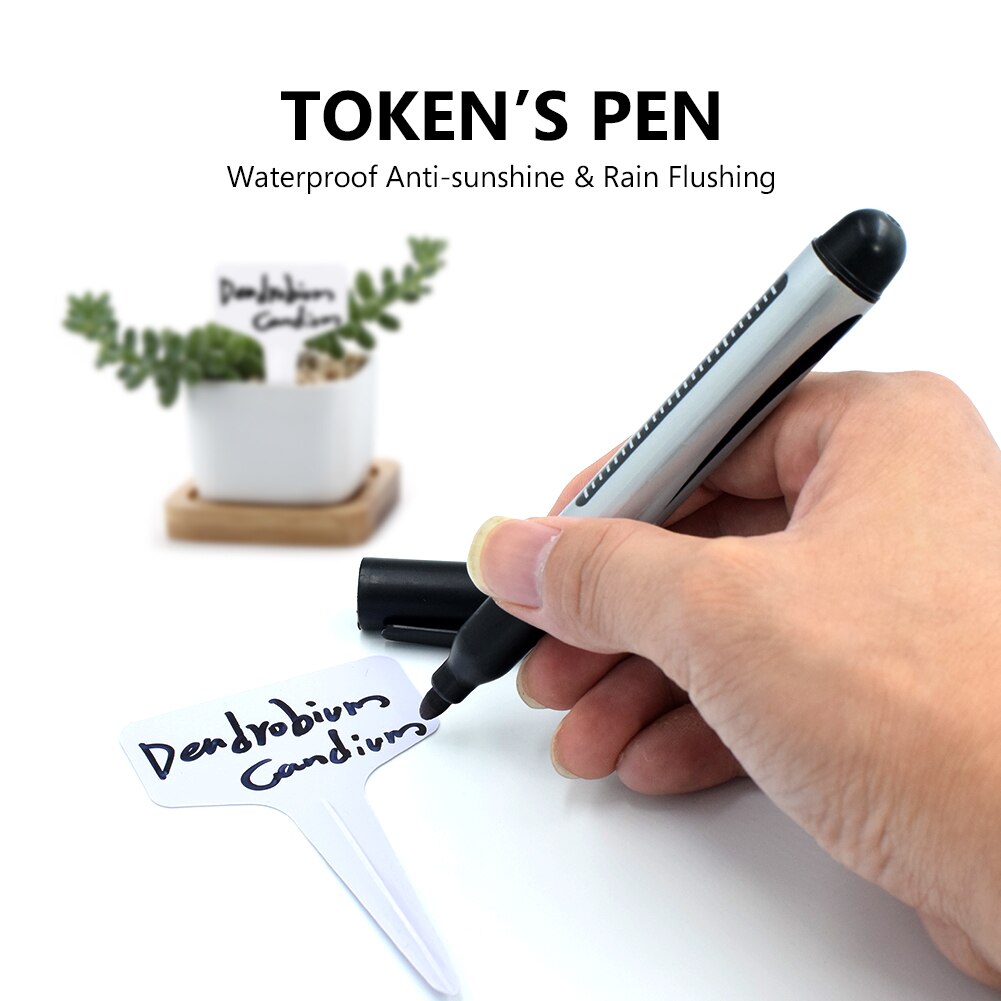 Fadeless Black Ink Token Pen Waterproof Plastic Ma... – Vicedeal