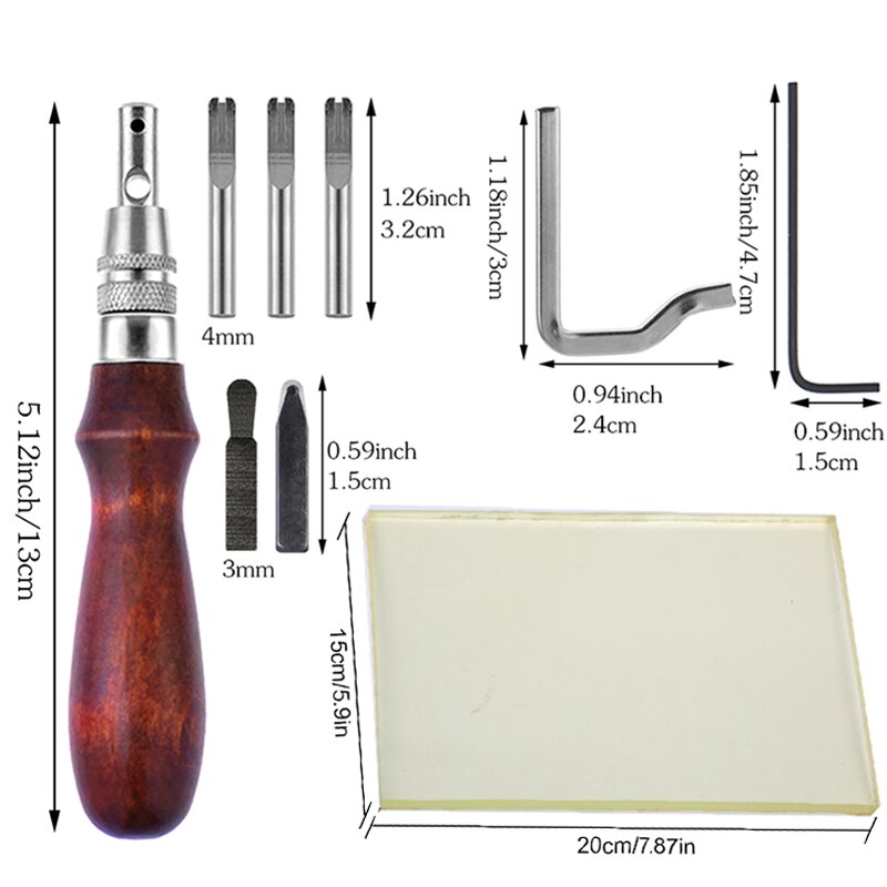 LMDZ Leather Groover Edger Beveler Leathercraft St... – Grandado
