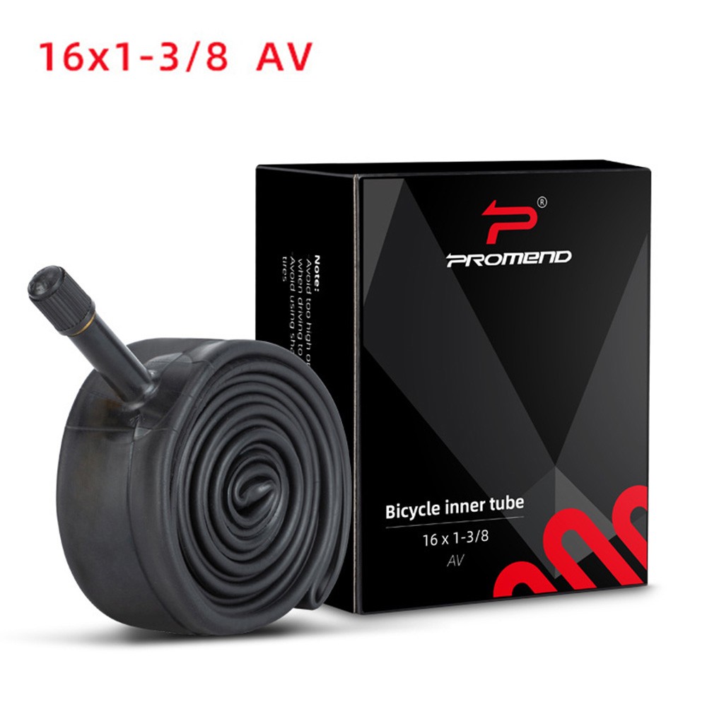 16x1 3/8 Inner Tube 34L AV Valve Bicycle Bike Blac... – Grandado