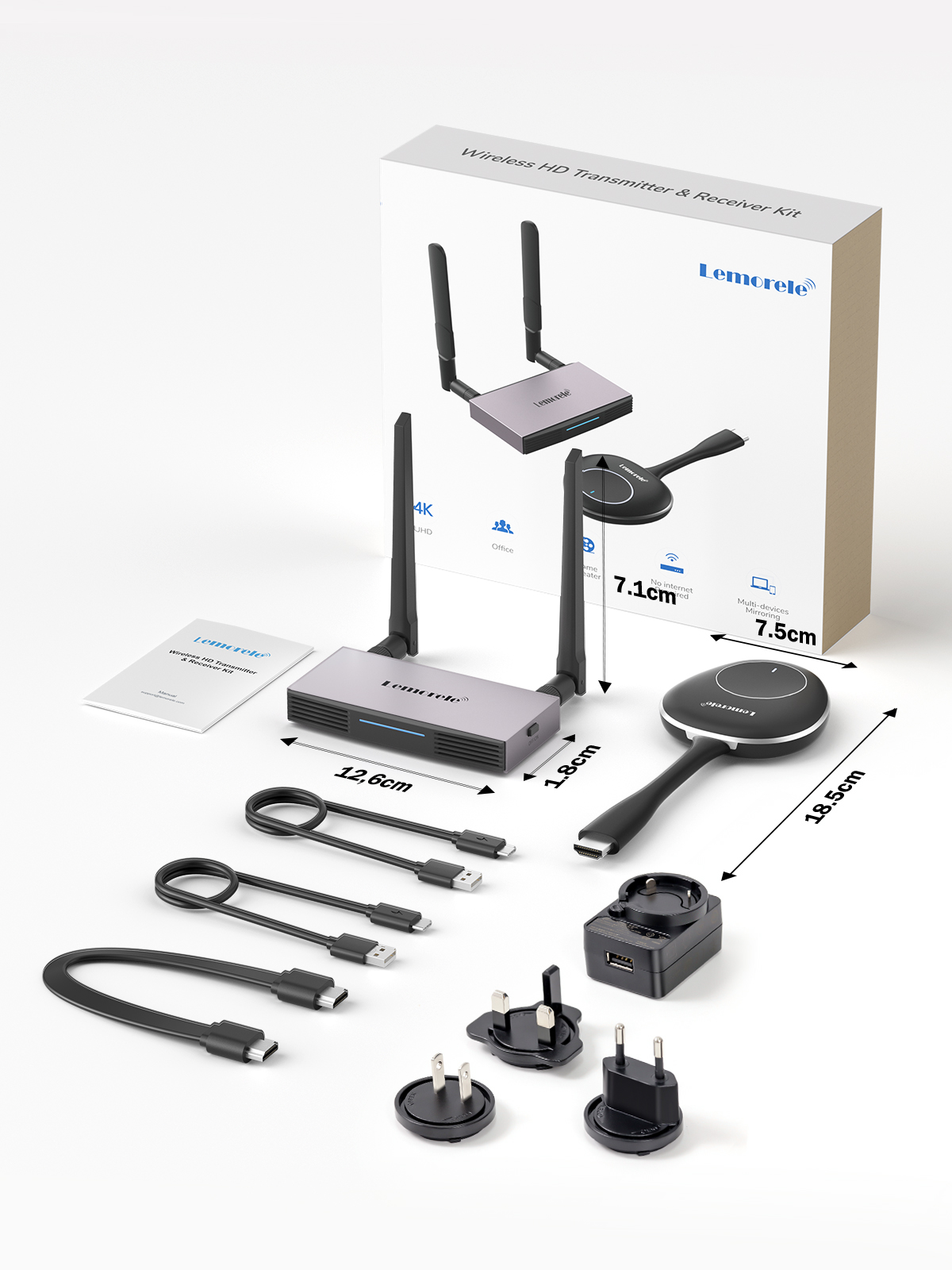 Lemorele Wireless HDMI Video Transmitter Receiver ... – Grandado