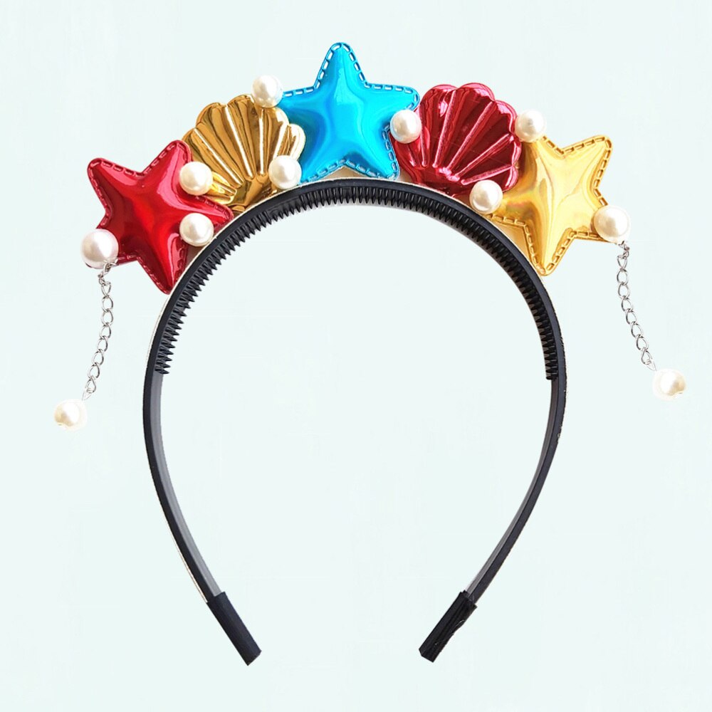 Ocean Themed Headband Mermaid Sea Star Hairwear Sh... – Grandado