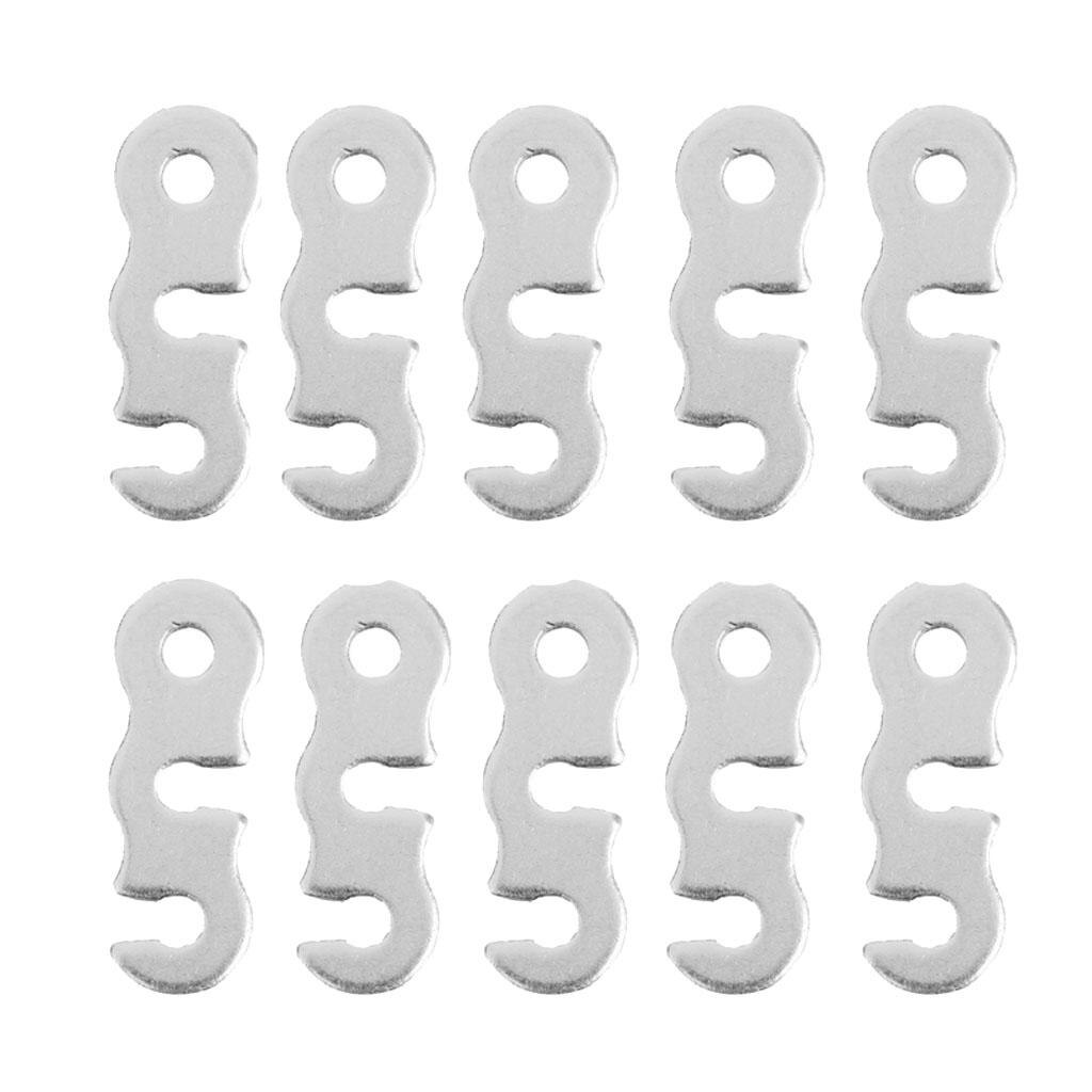 10 x camping tent line tensioner tent cord tension... – Vicedeal