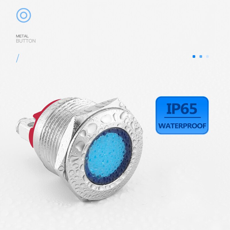 19 Mm Led Metalen Lampje Waterdichte Signaal Licht... – Vicedeal