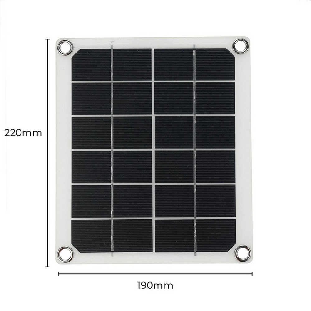 100W 12V Solar Panel Powered Fan 6 Inch Mini Venti... – Grandado