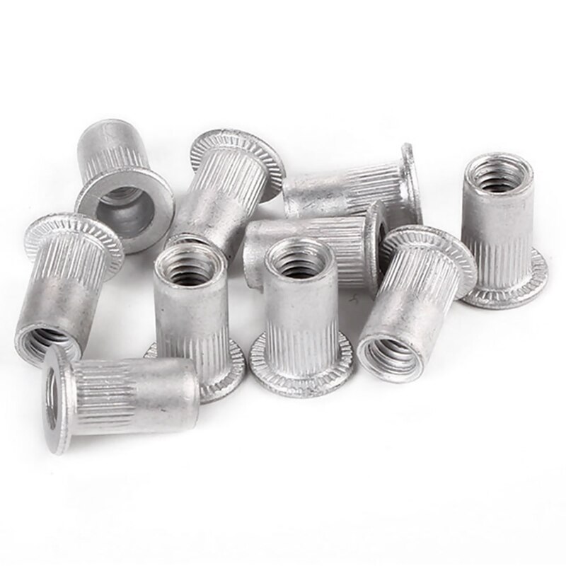 25pcs M5 Flat Head Aluminum Rivets Nuts Threaded I... – Vicedeal
