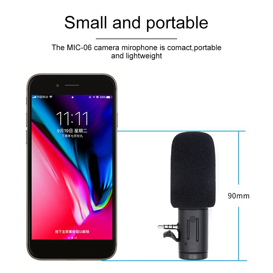 MAMEN 3.5mm Stereo Camera Microphone VLOG Photogra... – Grandado