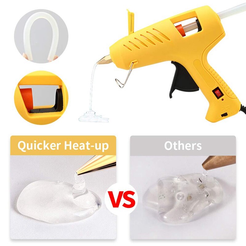 Glue Tool with LED Lights,60/100W Full Size Dual P... – Grandado