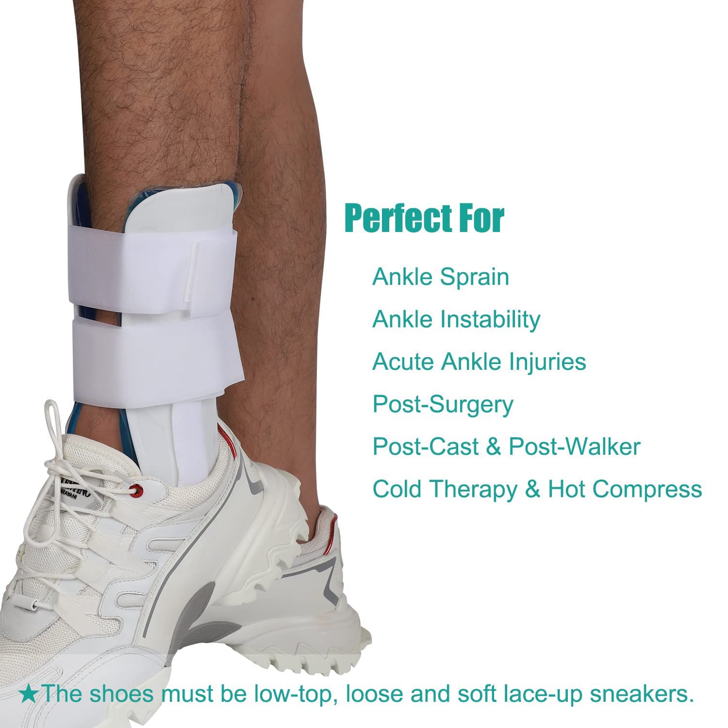 Ankle Brace Full Gel Pad Stirrup Ankle Splint Stab... – Vicedeal