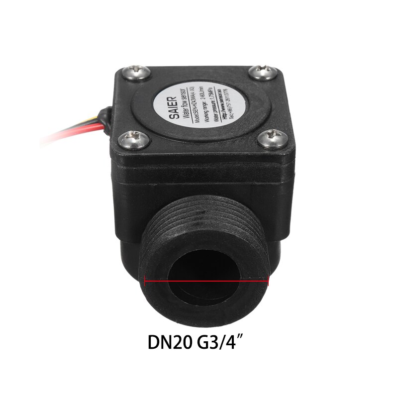 2-60L/min Water Flow Meter Sensor DN20 G3/4'' DC 5... – Grandado