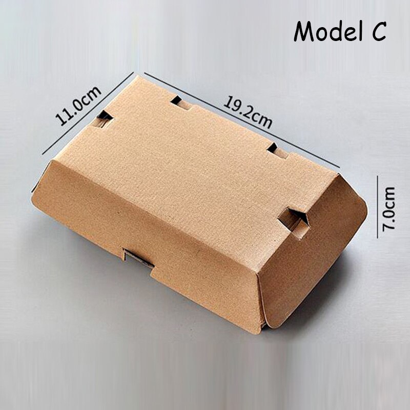 Kraft Hamburger Box Food Grade Disposable Fast Foo... – Grandado