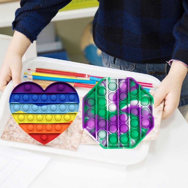 Regenboog Fidget Push Pop Bubble Zintuiglijke Squi... – Vicedeal