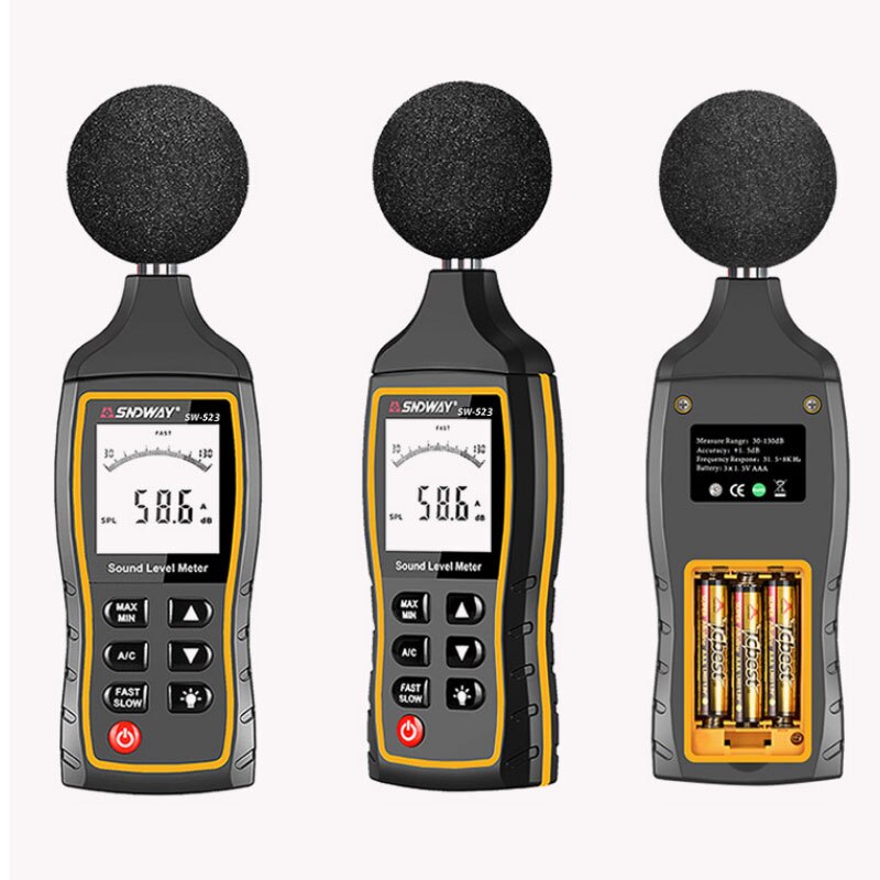 SNDWAY Noise Meter Monitor Display Dosimeter Detec... – Grandado
