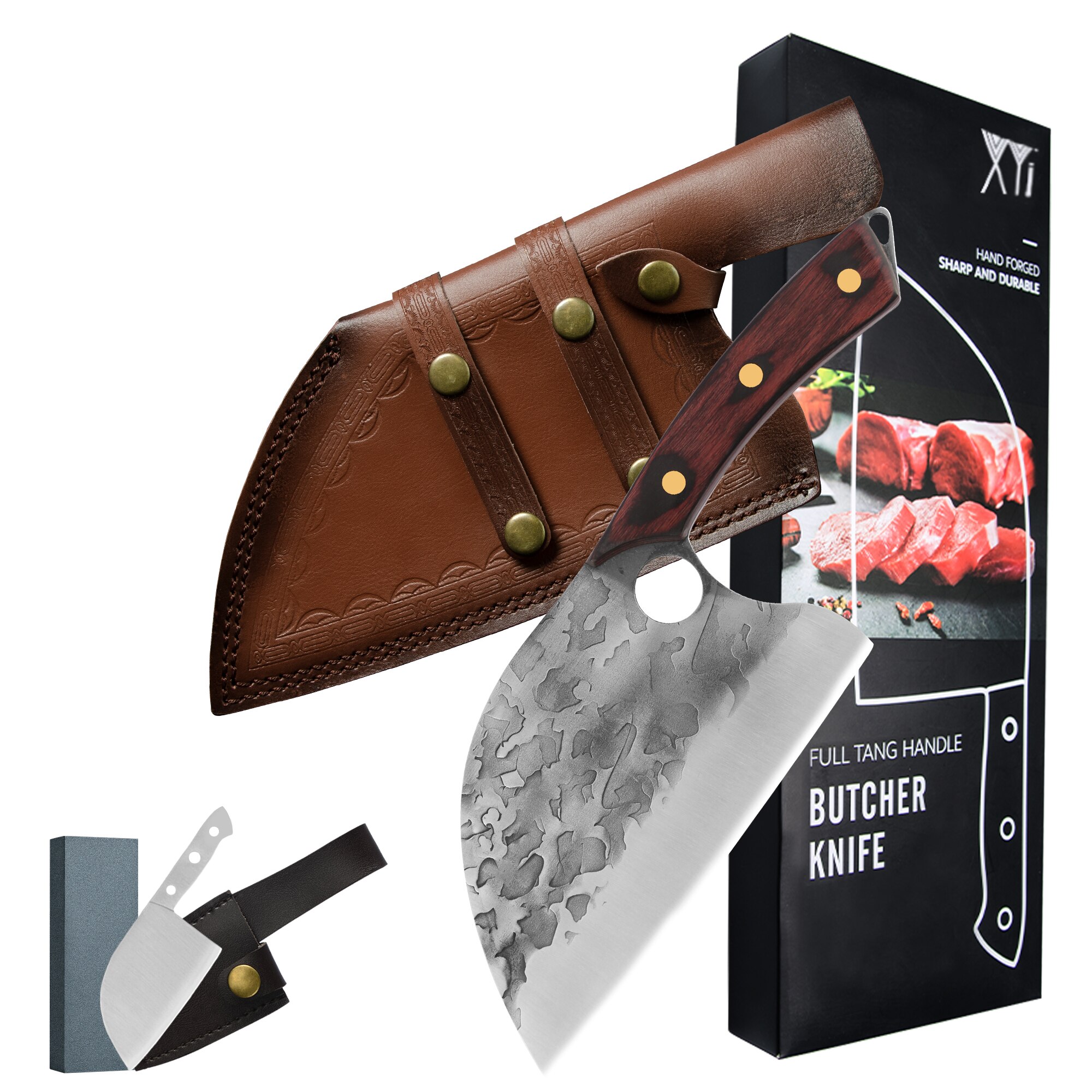 XYj Full Tang Cleaver Butcher 7'' INCH Kni... – Vicedeal