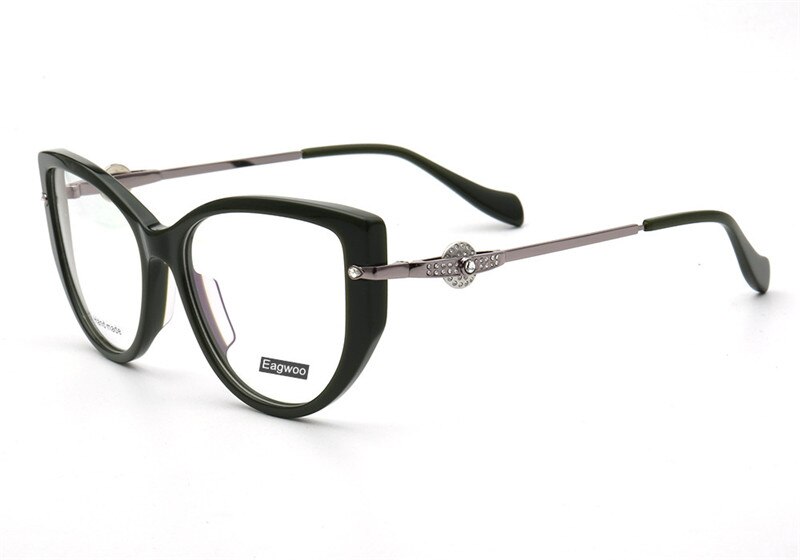 Women Cat Eye Eyeglasses Full Rim Optical Frame Pr... – Grandado