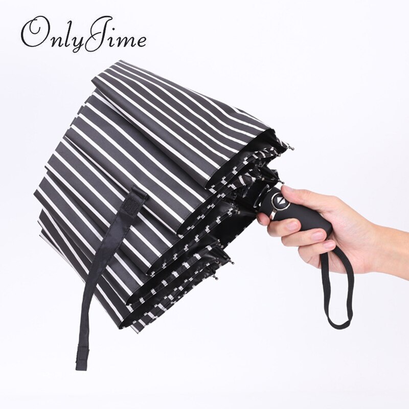 Only Jime Automatic Three Folding Umbrella Rain Bl... – Grandado