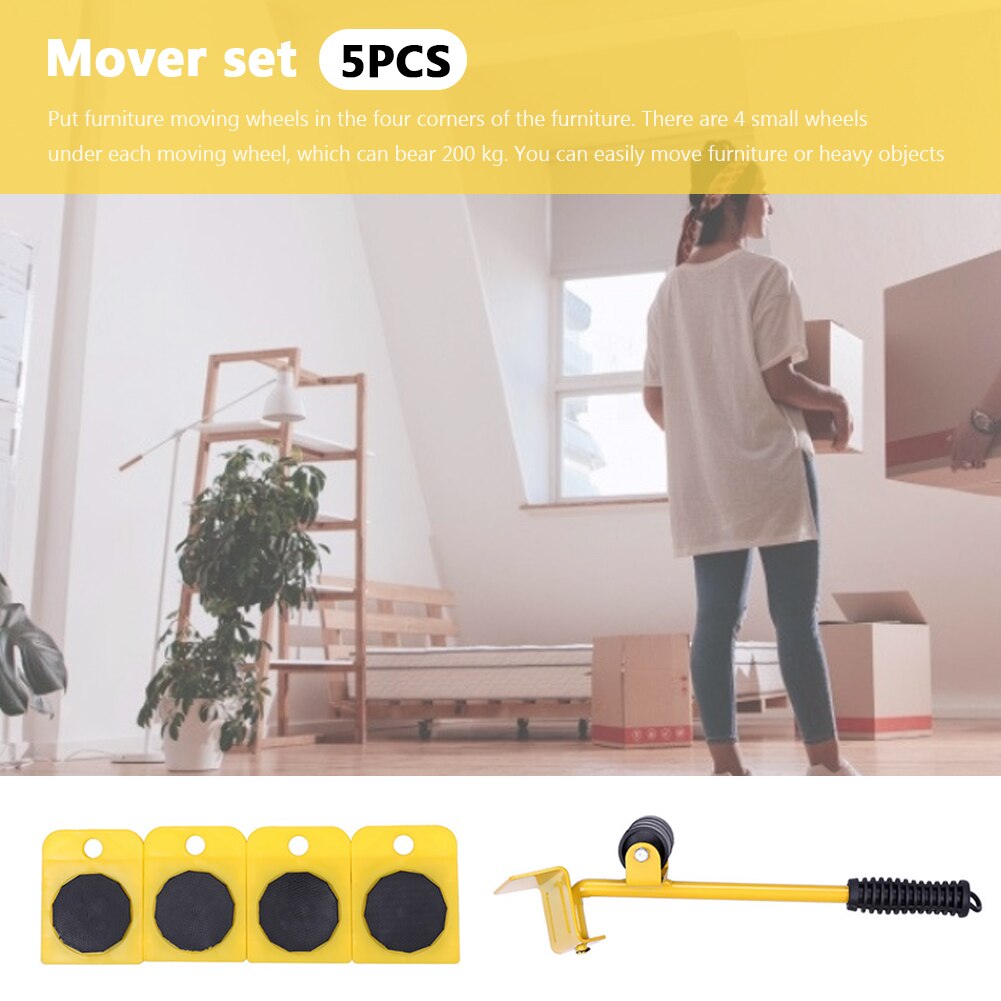 5pcs 360 Degree Furniture Mover Tools Transport Li... – Vicedeal