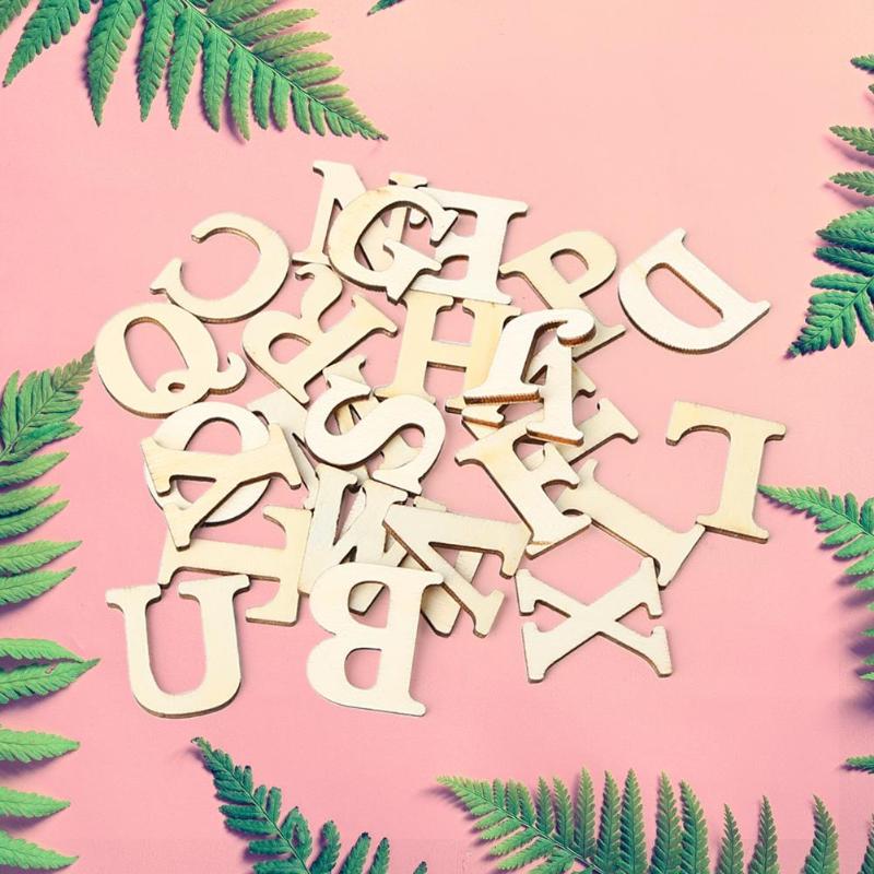 Wooden A-Z Letters Alphabet Art Craft DIY Househol... – Vicedeal