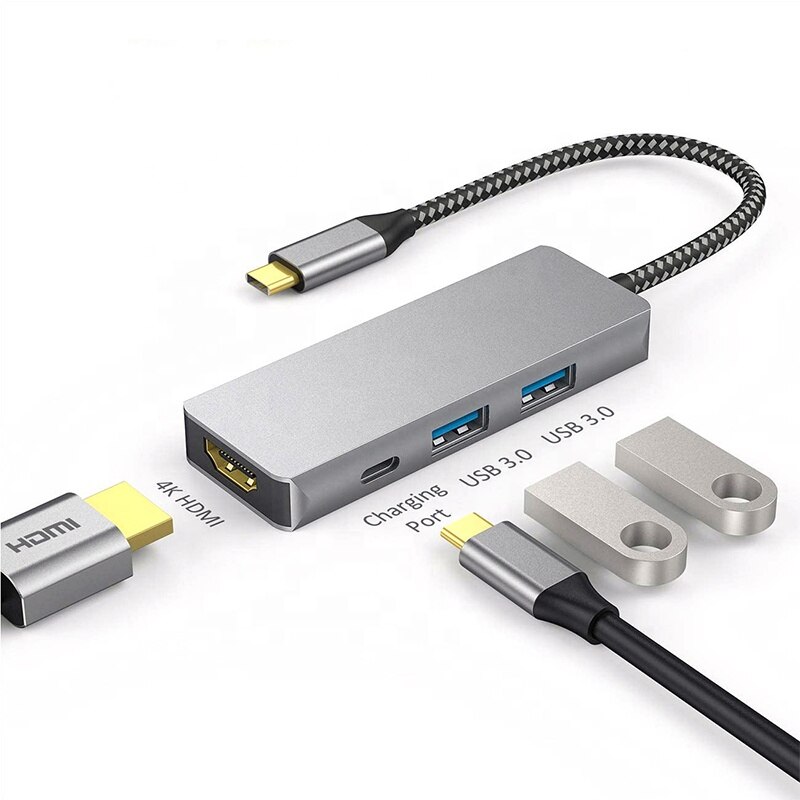 Adaptador de cable 4 en 1 USB C a HDMI tipo C a HD... – Grandado