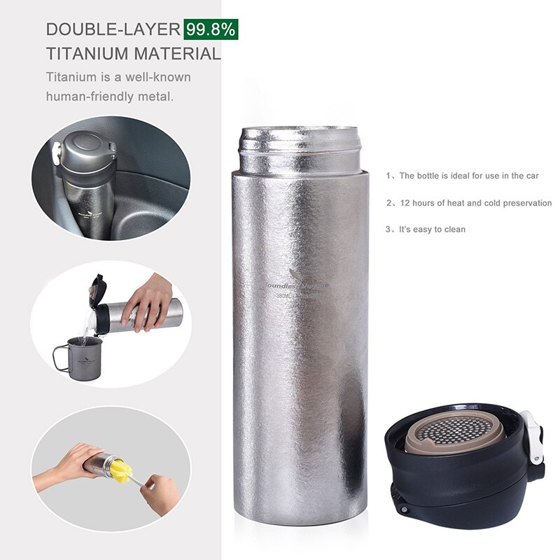 Boundless Voyage Titanium Thermos Vacuum Bottle Wa... – Grandado