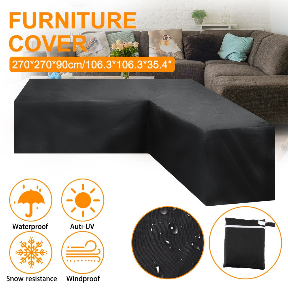 L Shape Waterproof Outdoor Furniture Cover Corner ... – Grandado