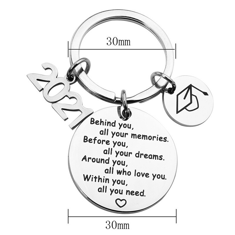 Class of Graduation Keychain for Him Her Key Ring ... – Grandado