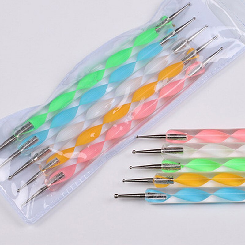 5Pcs Set 2Way Usage Dotting Pen Nail Art Paint Acr... – Vicedeal