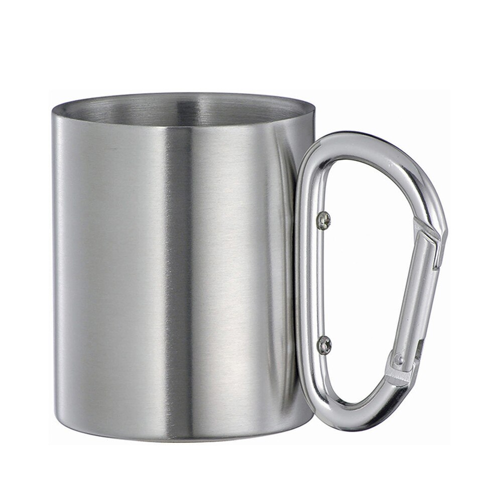 WOWCC 1 st 220 ml Rvs Portable Mok Cup Dubbele Wan... – Grandado