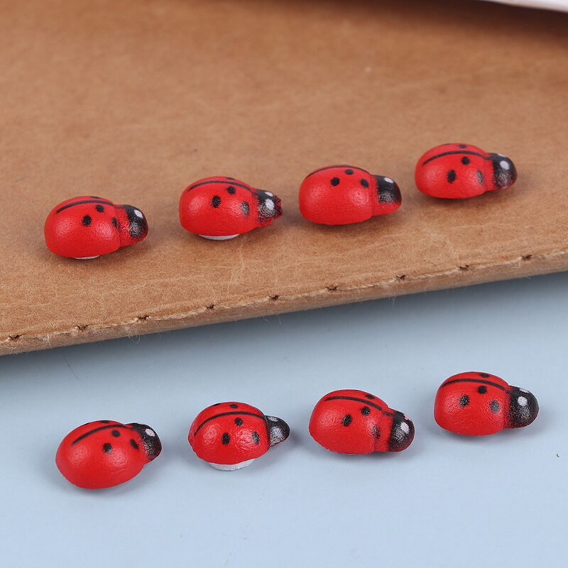 100Pcs Wooden Ladybird Ladybug Sticker Children Ki... – Grandado