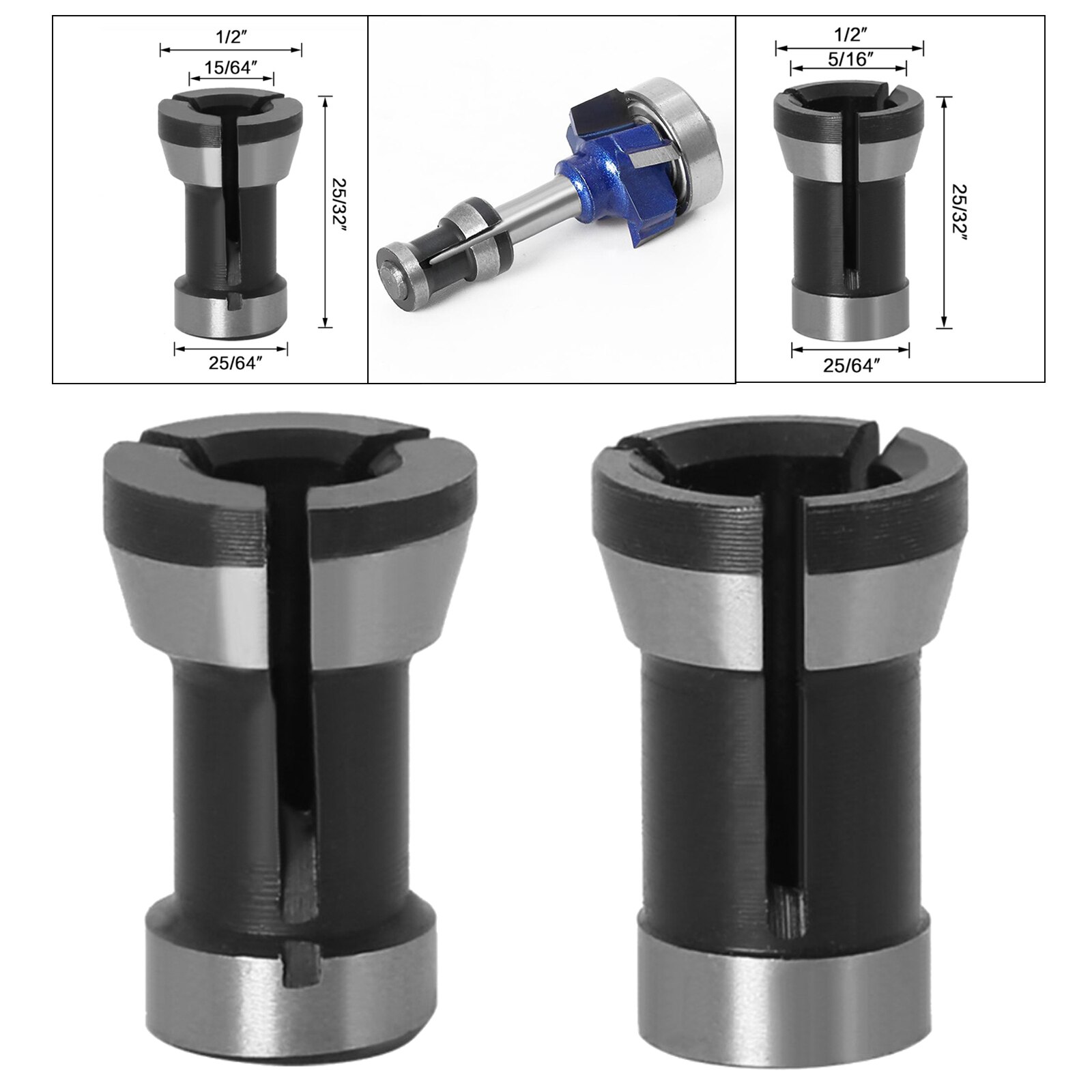 Chuck Collet Router Bit Chuck Adapter for Engravin... – Vicedeal