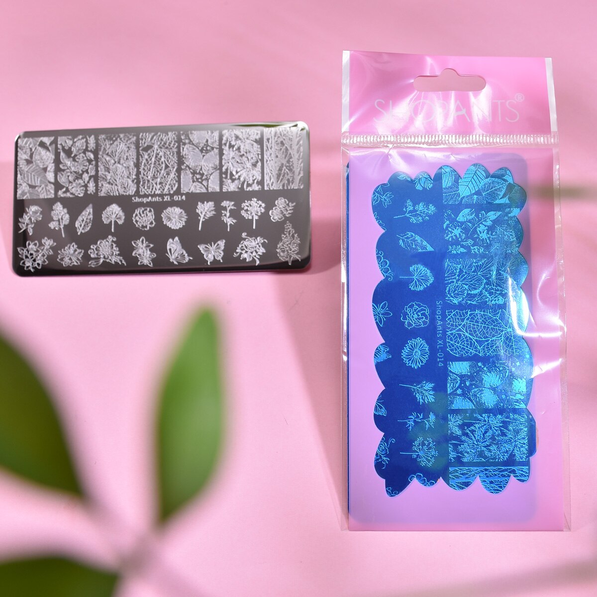 Nail Stamping Plates Rainforest Leaves Templates F... – Grandado