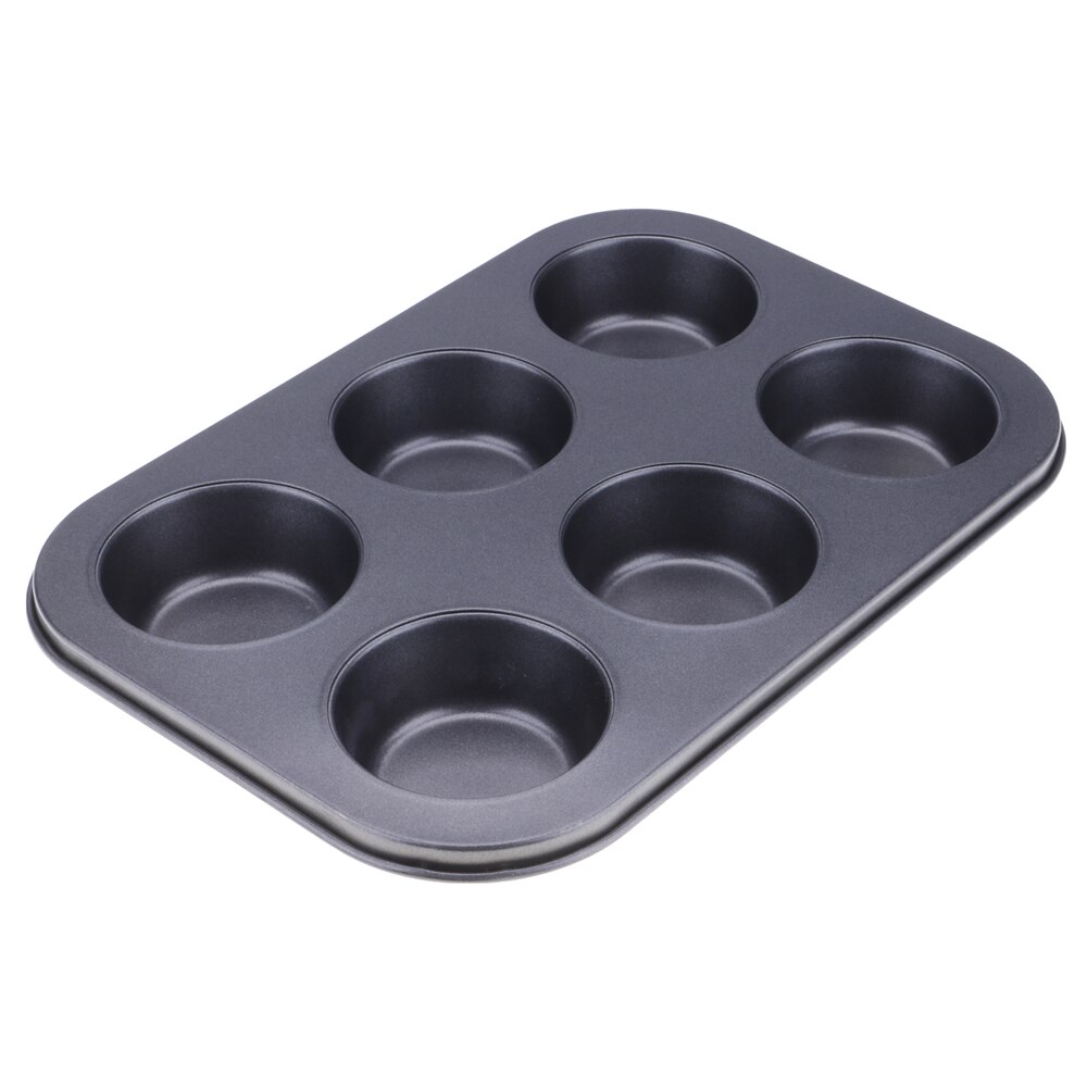 6 pit muffin baking pan non-stick pan iron heat ev... – Grandado