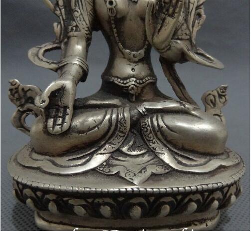 YM 304 14 cm Tibet Silver Buddhist Joss Protect Se... – Grandado