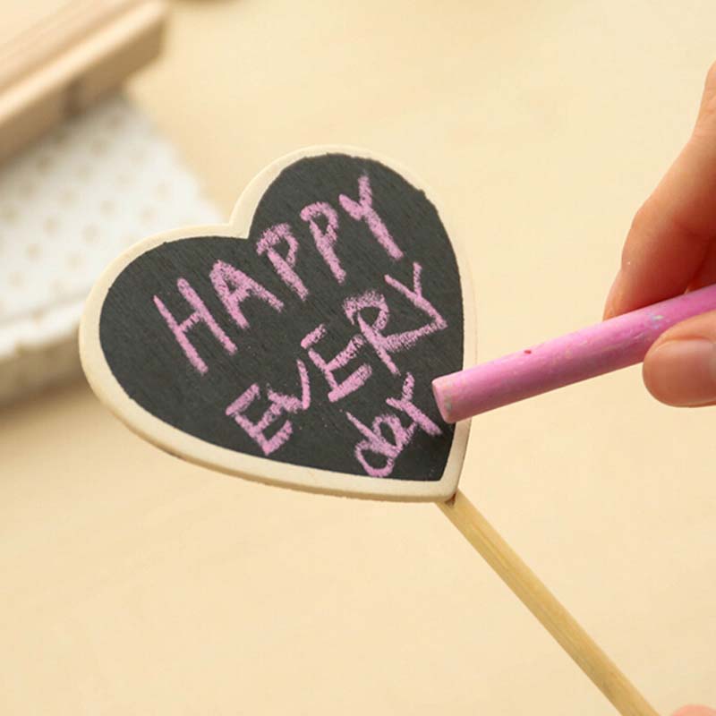 2pcs/Set Mini Cute Wooden Chalk Blackboard Wedding... – Grandado
