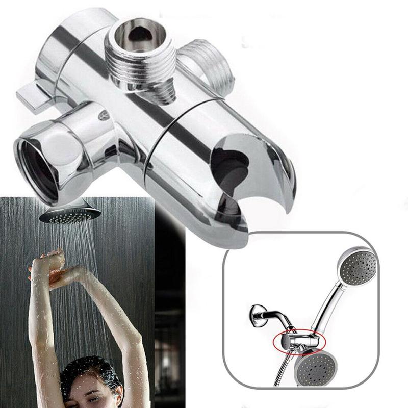 1Pc Chrome 3 Way Tee Connector Shower Head Diverte... – Grandado