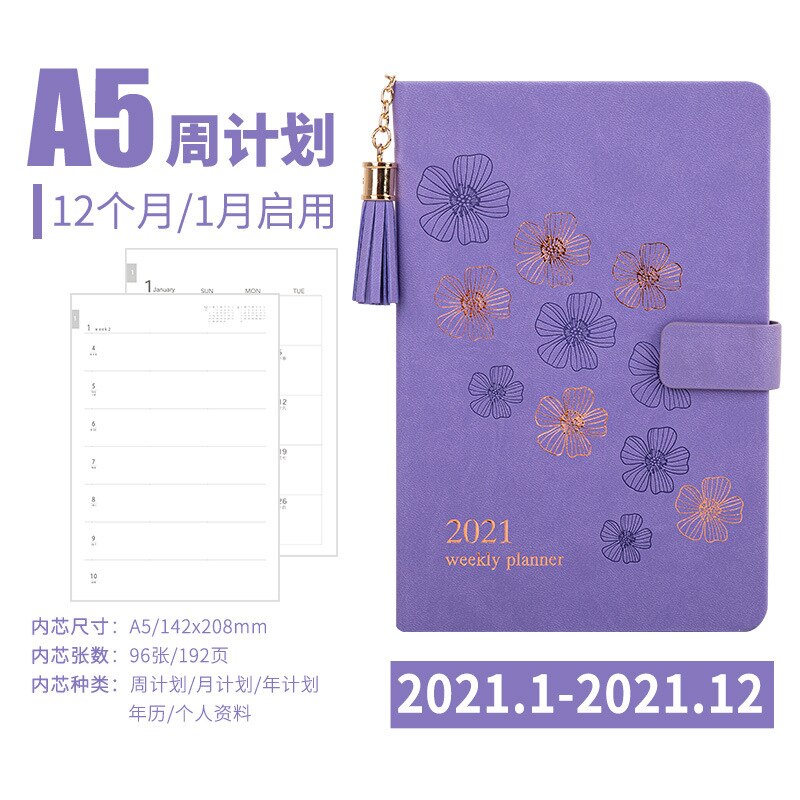 Agenda Planner Organisator A5 Wekelijkse Dagboek N... – Grandado