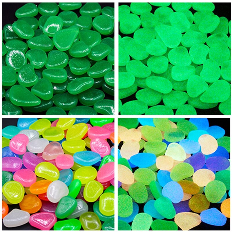 100Pcs Garden Decor Luminous Stones Glow In Dark D... – Vicedeal