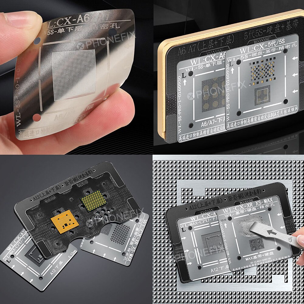 Wl 2 In1 Cpu Nand Bga Reballing Stencil Platform M... – Grandado