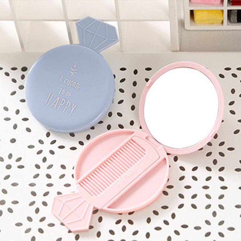 Girls Mini Compact Mirrors Cute Makeup Mirror With... – Grandado