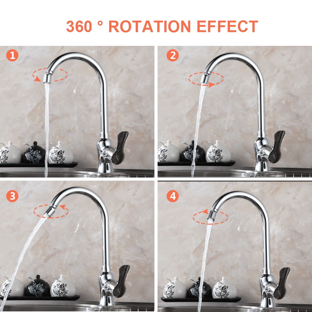 Kitchen Shower Faucet Tap Can Adjusting 360 Rotate... – Grandado
