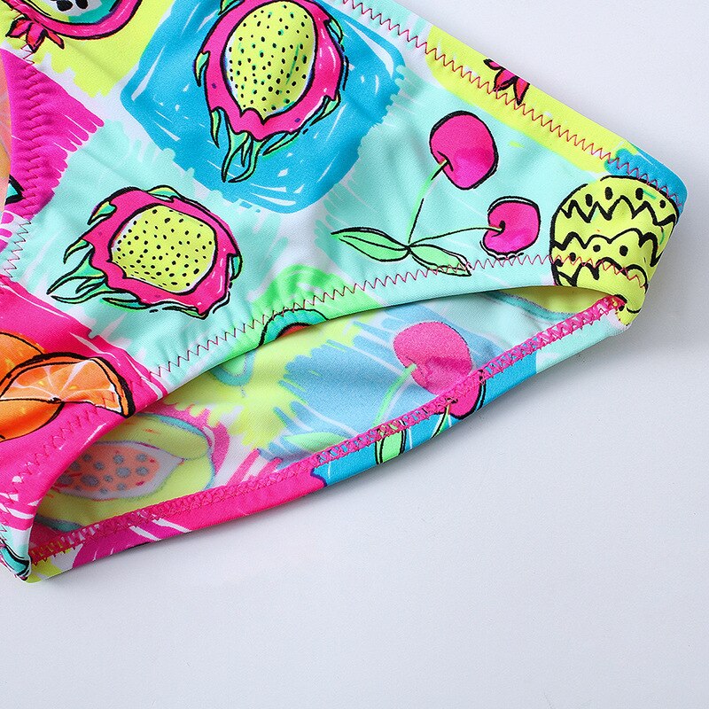 Tropical fruit pattern Girl Swimsuit Kids Two Piec... – Grandado