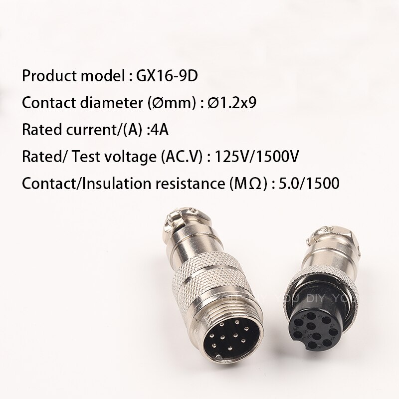 1 set GX16 butt Wire connector 2/3/4/5/6/7/8/9/10 ... – Grandado